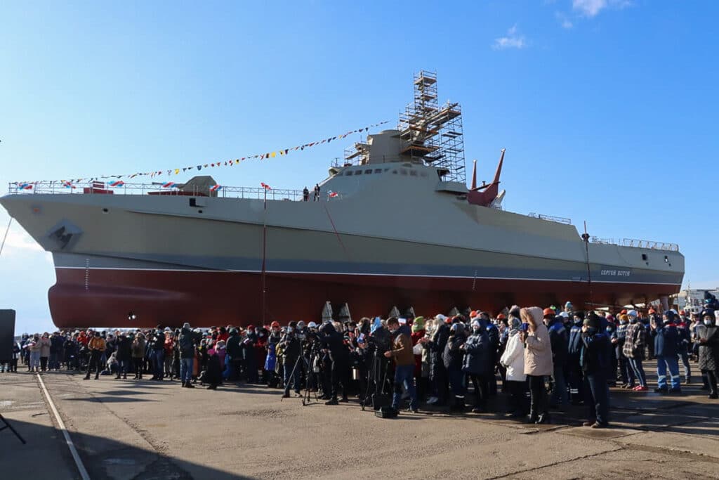 Zaliv Shipyard Launches 4th Project 22160 Patrol Vessel ‘Sergey Kotov ...