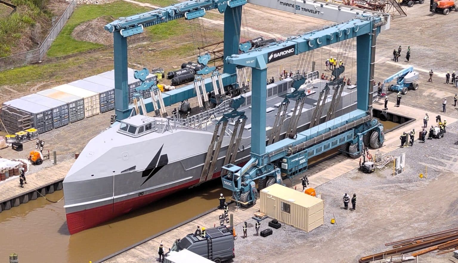 Saronic Launches First Marauder Medium Unmanned Surface Vessel - Naval News